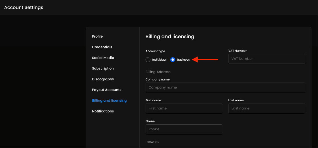 Switching Your BeatStars Account from Individual to Business – Search ...