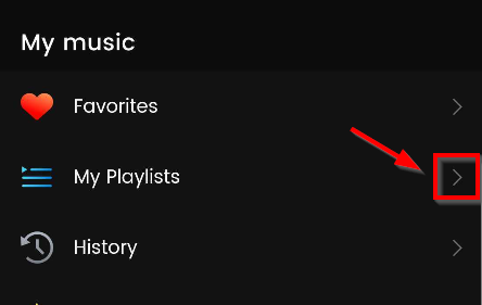 Where can I find my playlists? (Marketplace app) – Search your question